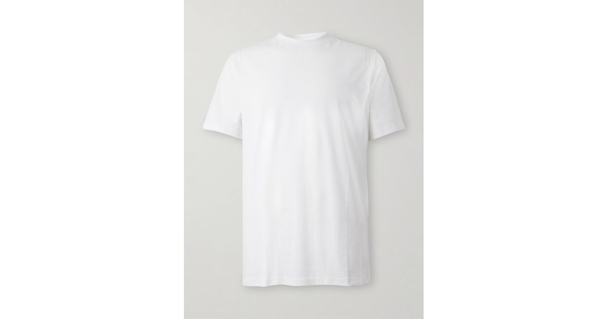 On Shoes Focus Logo-print Cott-blend Jersey T-shirt in White for Men ...