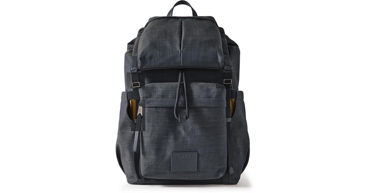 Paul Smith Twill Backpack in Black for Men | Lyst