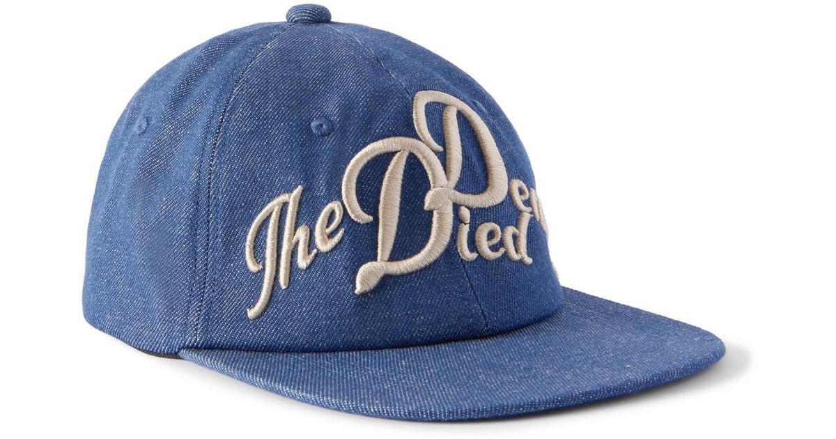 Kapital Logo-Embroidered Cotton-Twill Baseball Cap in Blue for Men | Lyst