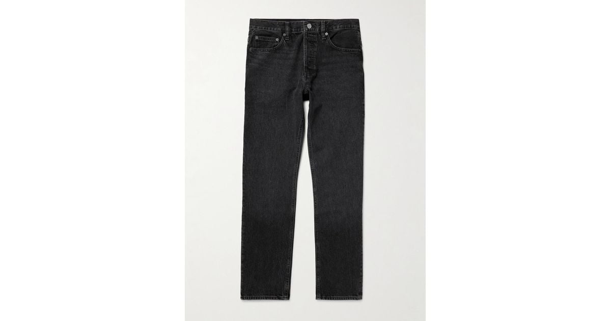 FRAME Straight-Leg Jeans in Black for Men | Lyst UK