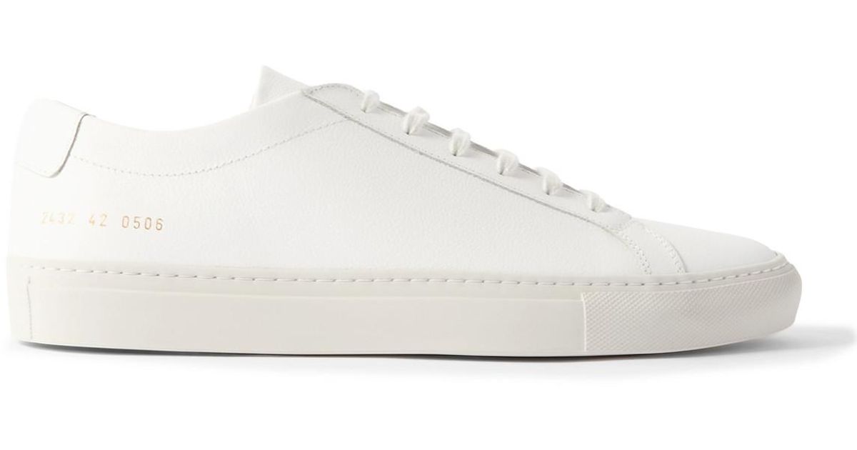Common Projects Original Achilles Full-grain Leather Sneakers in White ...