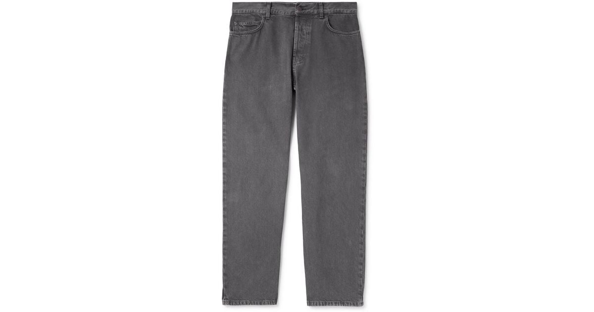 The Row Ross Straight-Leg Jeans in Gray for Men | Lyst