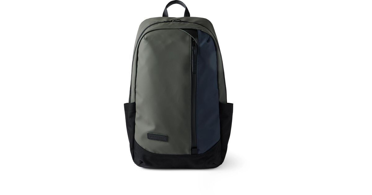 master-piece Slick Logo-appliquéd Leather And Cordura® Ballistic Nylon ...