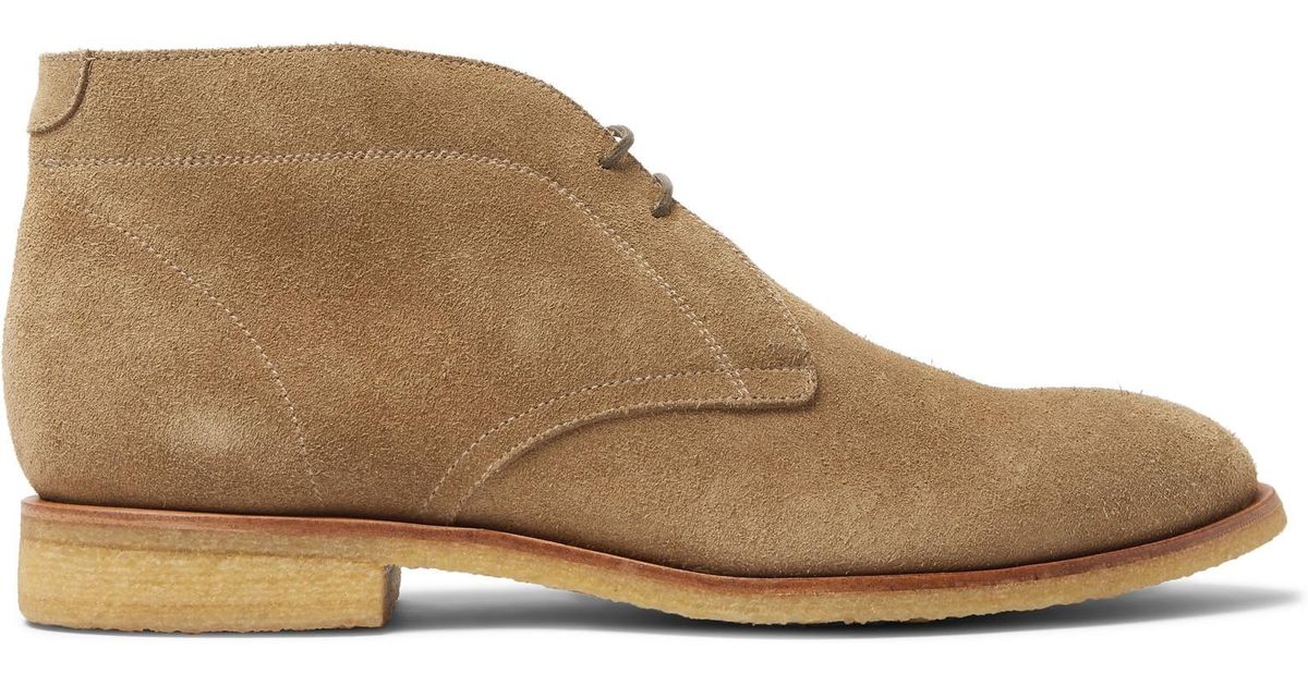 MR P. Lucien Suede Desert Boots in Green for Men - Lyst