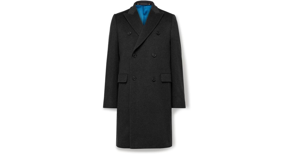 Paul Smith Double-Breasted Wool And Cashmere-Blend Felt Overcoat in ...