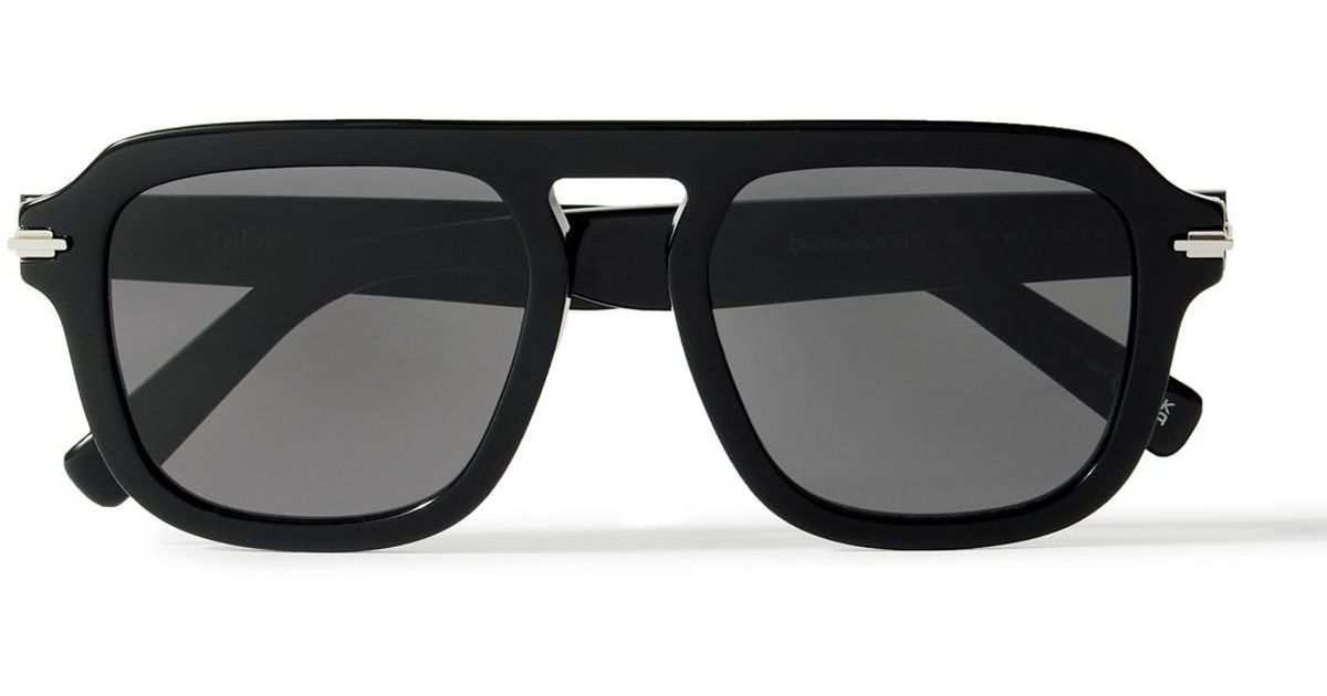 Dior Diorblacksuit S15I Aviator-Style Acetate Sunglasses for Men | Lyst