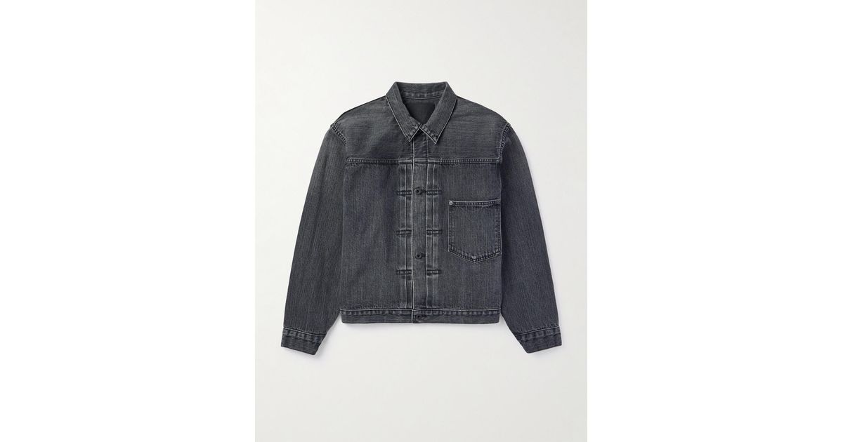 Orslow Type 1 Washed Selvedge Denim Jacket in Blue for Men | Lyst UK