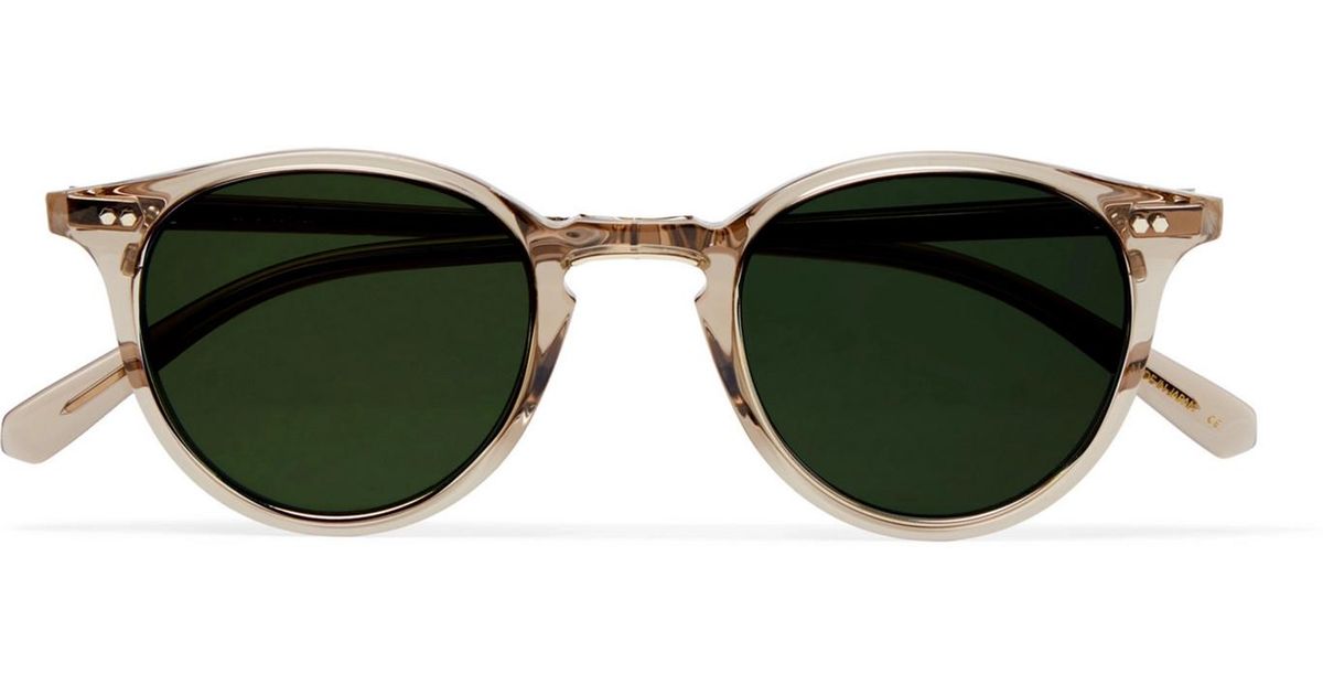 Mr. Leight Marmont S Round-frame Acetate And Silver-tone Sunglasses in ...