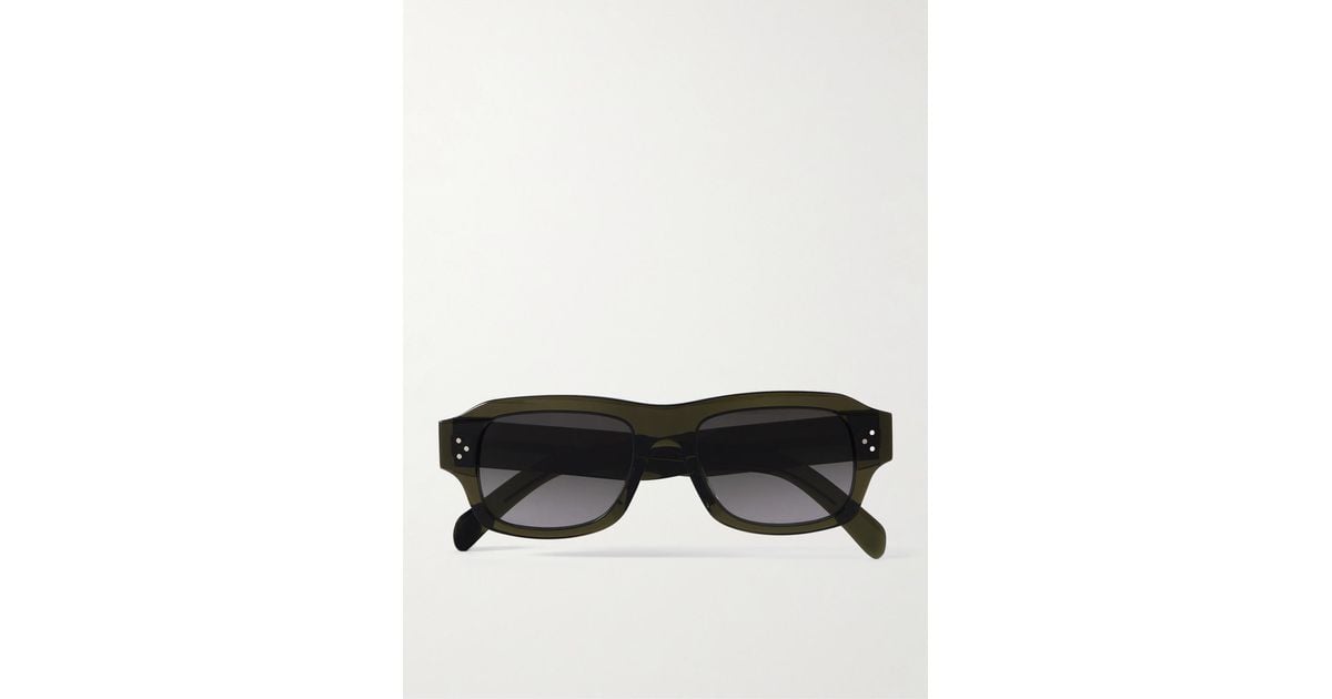 Celine D-Frame Acetate Sunglasses in Black for Men | Lyst UK