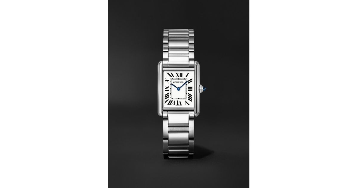 Cartier Tank Must De Large Solarbeat 33.7Mm Stainless Steel Watch, Ref ...