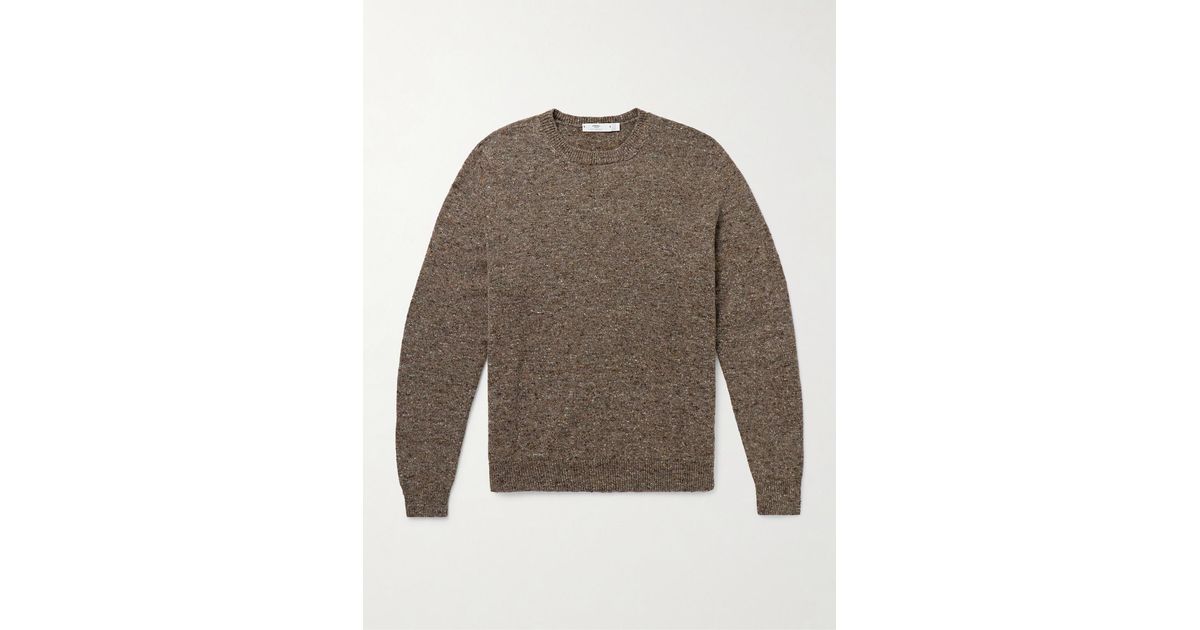 Inis Meáin Merino Wool And Cashmere-blend Sweater in Brown for Men ...