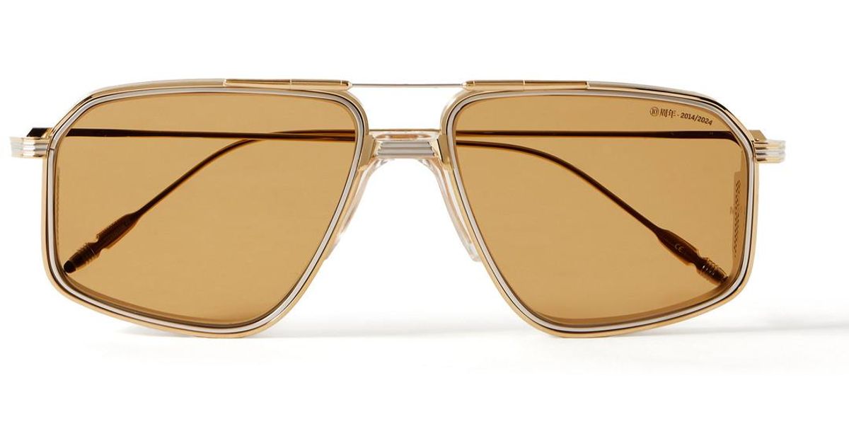 Jacques Marie Mage Decade Collection Jagger Aviator-Style Beta Titanium ...