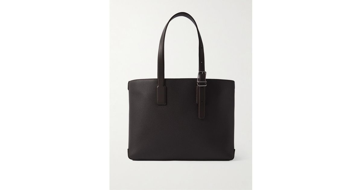 dunhill 1893 Harness Full-grain Leather Tote Bag in Black for Men | Lyst UK