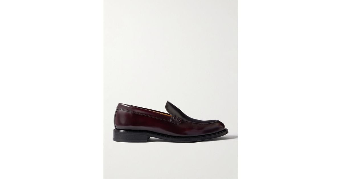 MR P. Scott Leather Loafers in Red for Men | Lyst UK