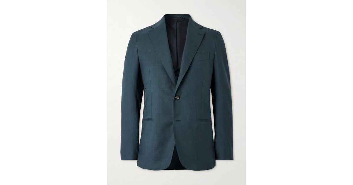De Petrillo Napoli Wool And Silk-blend Twill Suit Jacket in Blue for ...