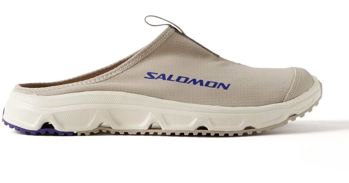 Salomon Rx Slide 3.0 Leather-Trimmed Ripstop And Mesh Slip-On Sneakers ...