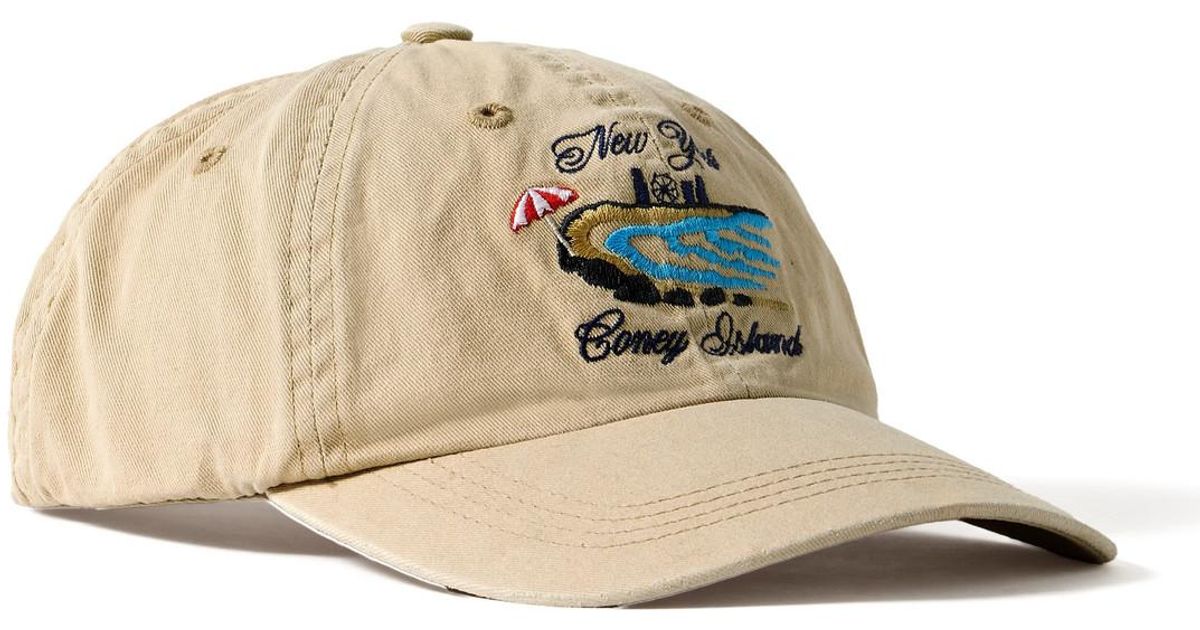 Corridor NYC Coney Island Embroidered Organic Cotton-Twill Baseball Cap ...