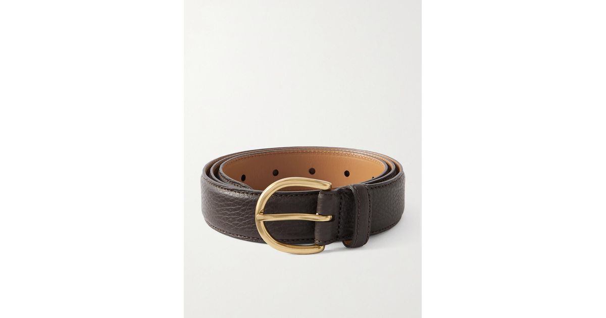Morjas 3cm Full-grain Leather Belt in Brown for Men | Lyst UK