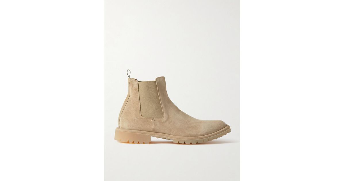 Officine Creative Spectacular Suede Chelsea Boots in Natural for Men ...