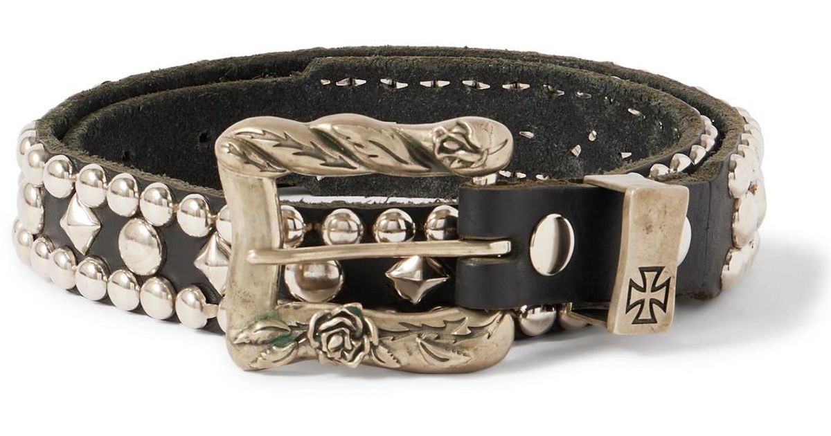 Enfants Riches Deprimes 4cm Studded Leather Belt in Black for Men | Lyst