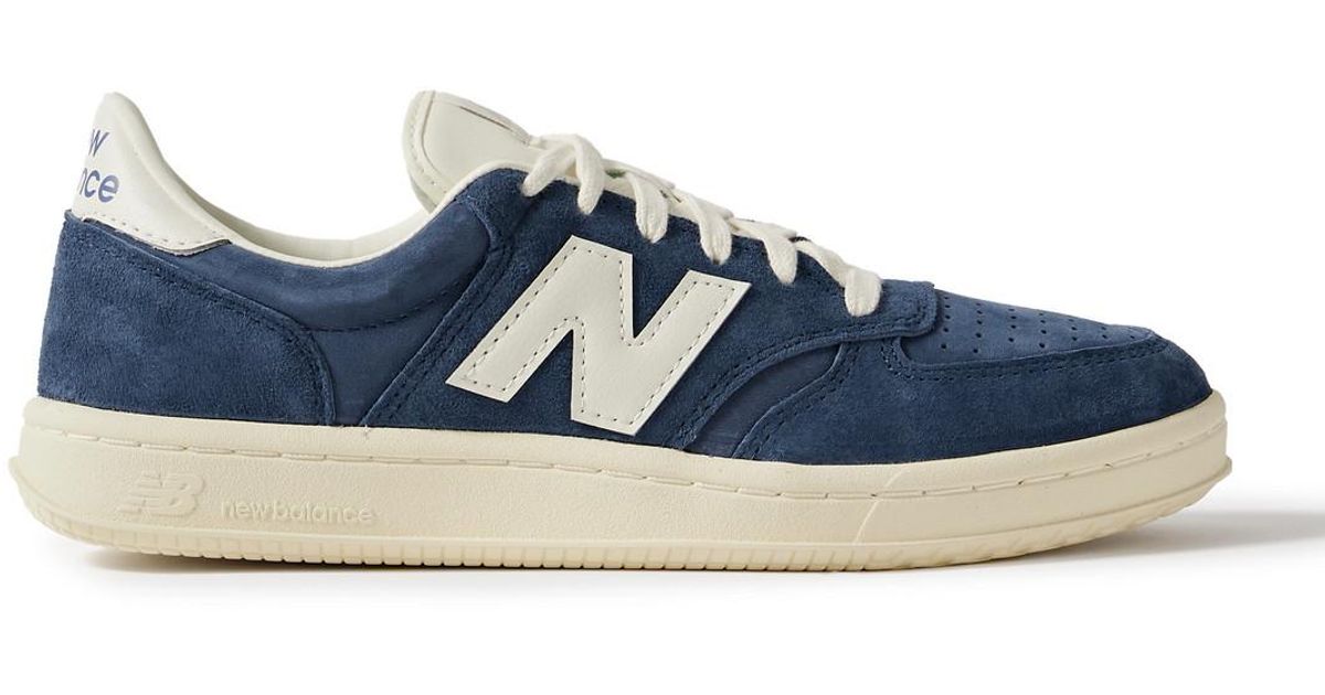 New Balance Ct500 Leather-Trimmed Suede And Nubuck Sneakers in Blue for ...