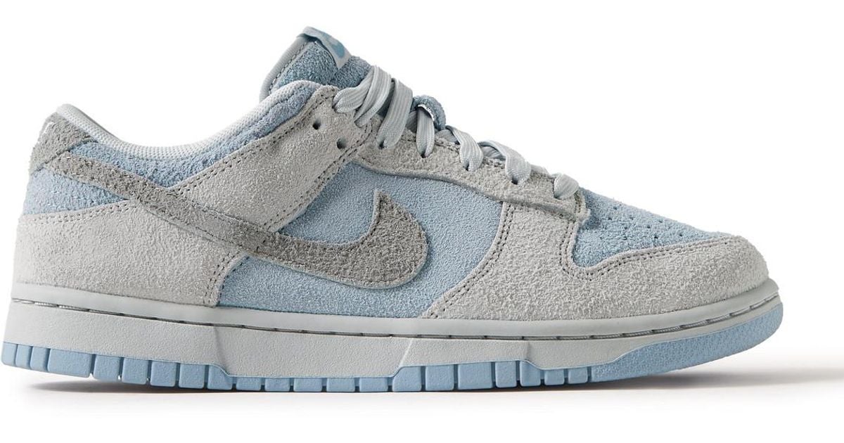 Nike Dunk Low Suede Sneakers in Blue for Men | Lyst