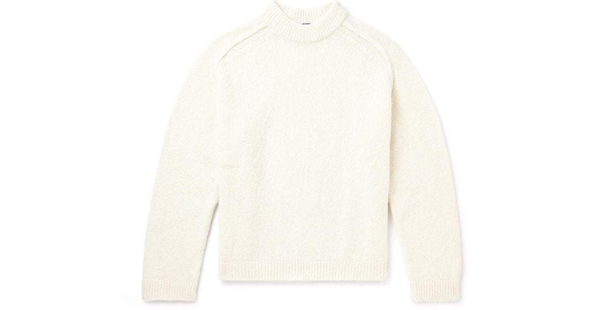 A.P.C. Tyler -blend Sweater in White for Men | Lyst