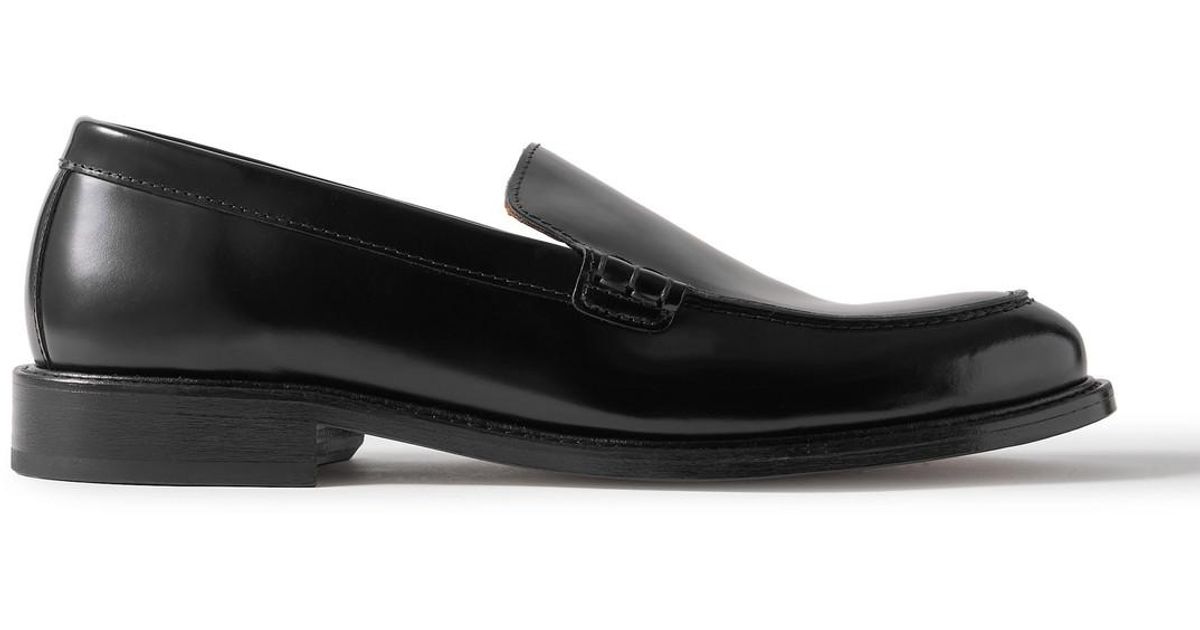 MR P. Scott Leather Loafers in Black for Men | Lyst