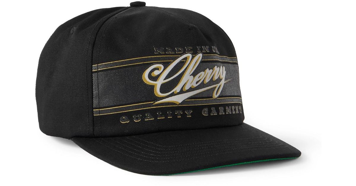 CHERRY LA Oracle Bull Racing Logo-Print Appliquéd Twill Baseball Cap in ...