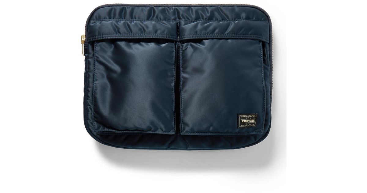 Porter-Yoshida and Co Tanker Nylon Document Case in Blue for Men | Lyst