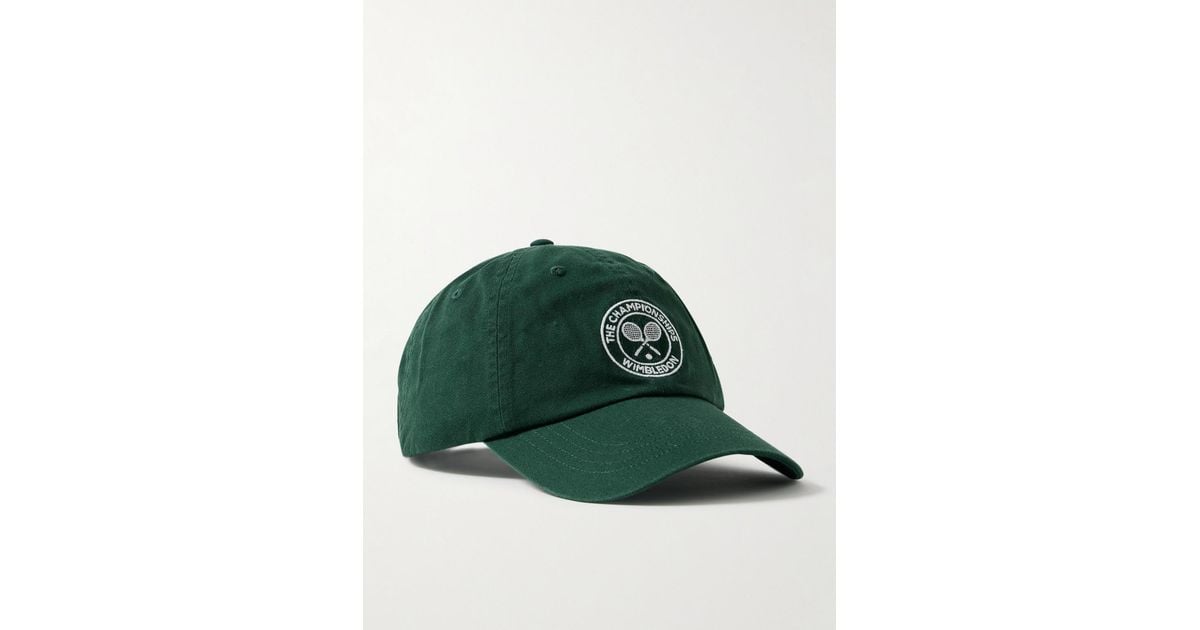 Polo Ralph Lauren Wimbledon Logo-Embroidered Cotton-Twill Baseball Cap ...