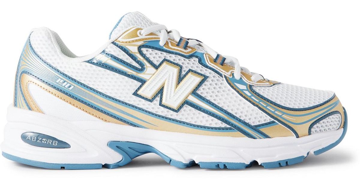 New Balance 740 Metallic-trimmed Mesh Sneakers in Blue for Men | Lyst