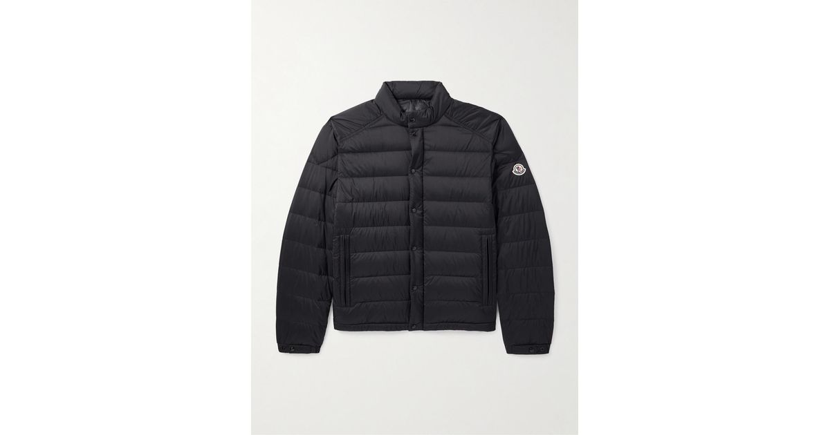 Moncler Slim-Fit Logo-Appliquéd Padded Shell Down Jacket in Blue for ...
