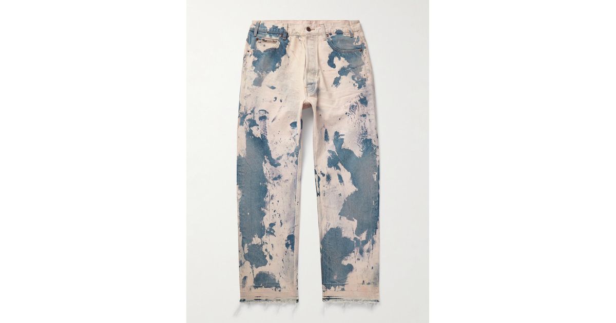 Celine Wesley Straight-Leg Bleached Jeans in Blue for Men | Lyst UK