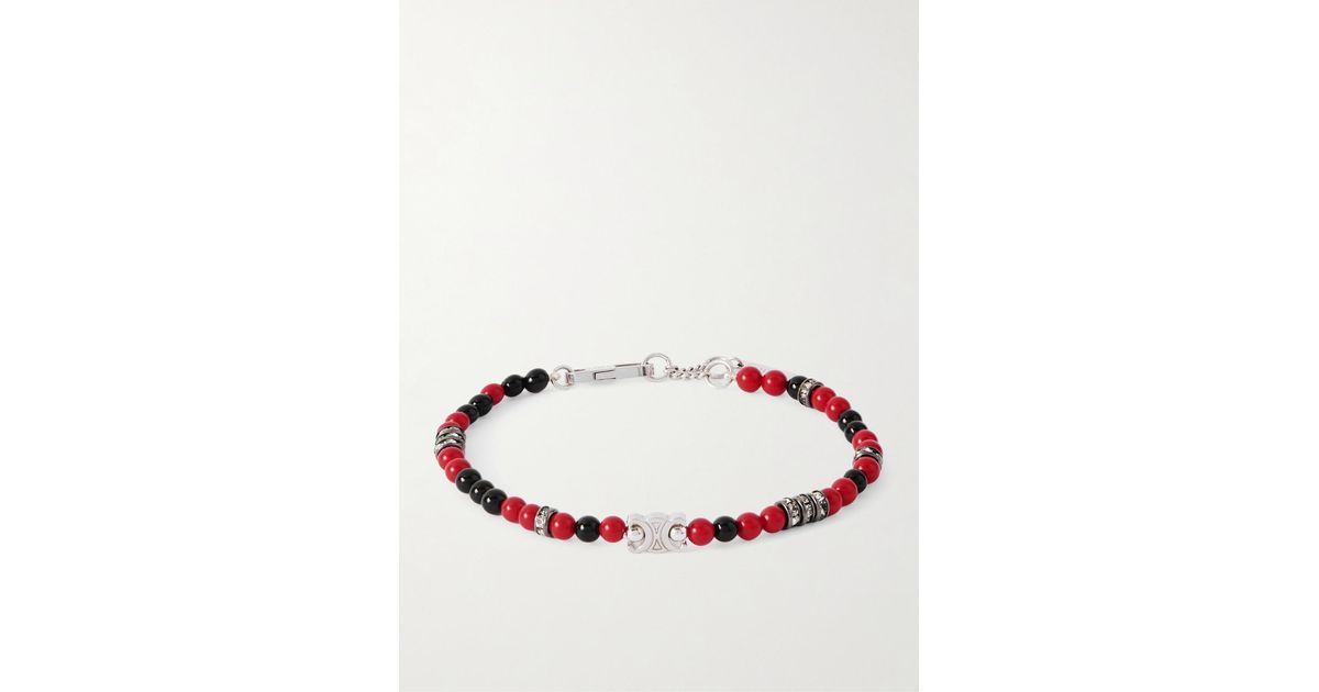 Celine Silver-tone in Red for Men | Lyst UK