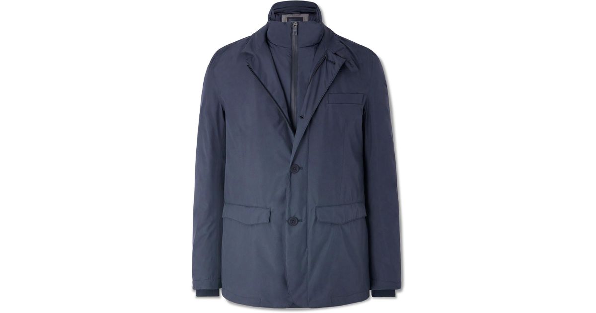 Herno Laminar Shell Down Jacket in Blue for Men | Lyst