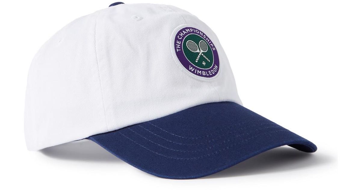 Polo Ralph Lauren Wimbledon Appliquéd Colour-block Cotton-twill ...