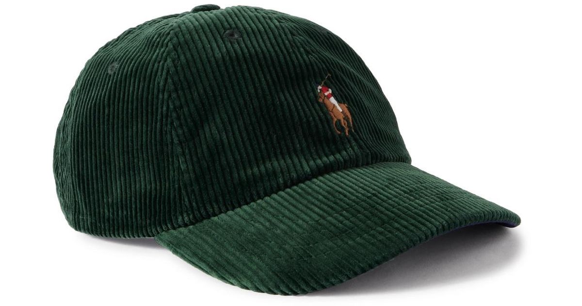 Polo Ralph Lauren Logo-embroidered Cotton-corduroy Baseball Cap in ...