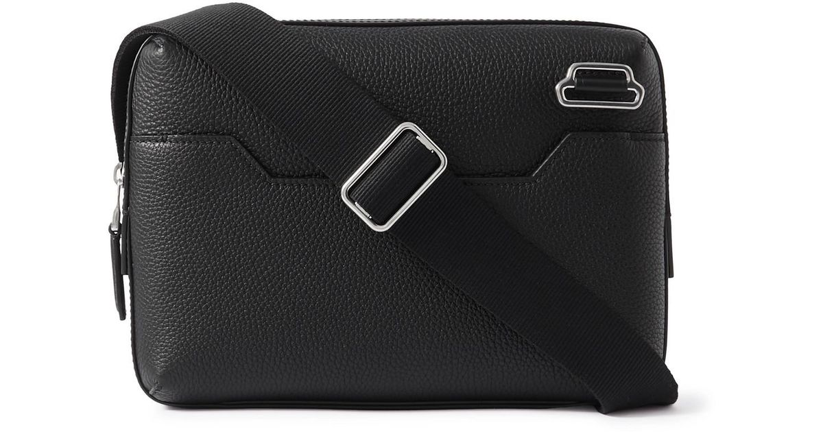 dunhill 1893 Harness City Full-grain Leather Messenger Bag in Black for ...