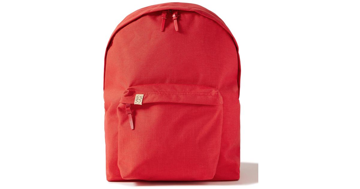 Visvim Cordura Backpack in Red for Men | Lyst