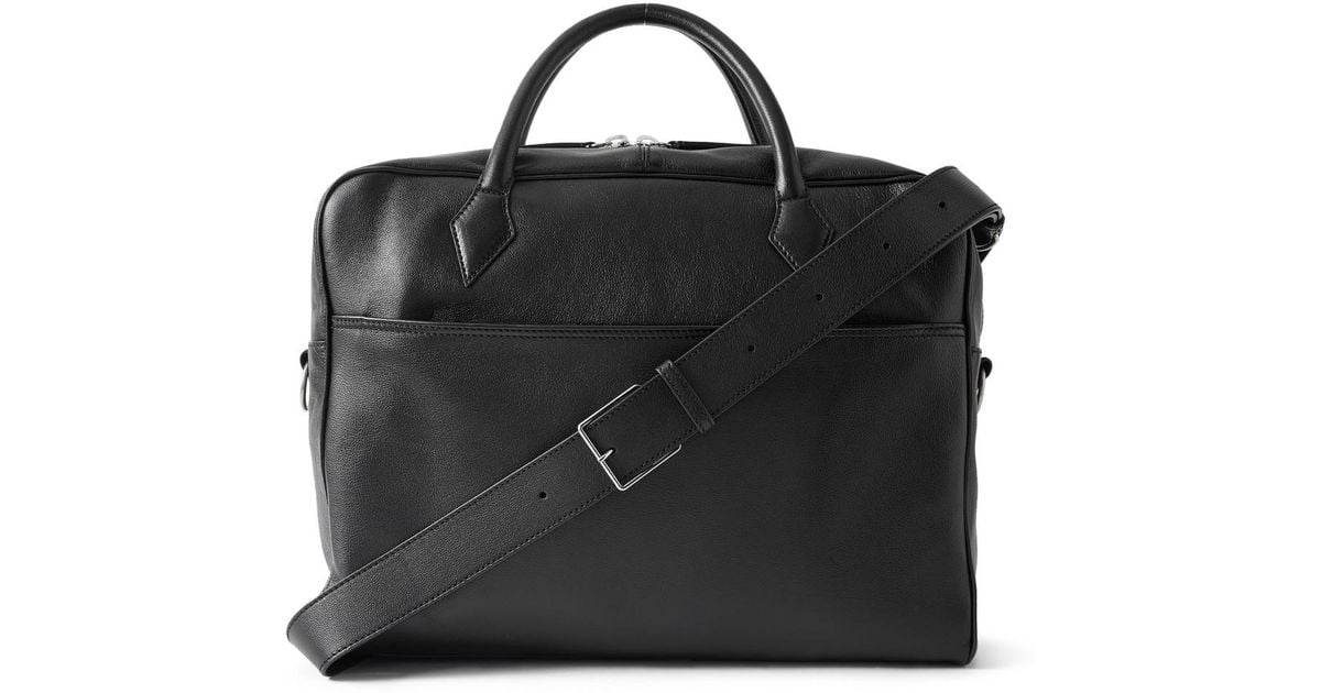 Metier Closer All Day Leather Briefcase in Black for Men | Lyst