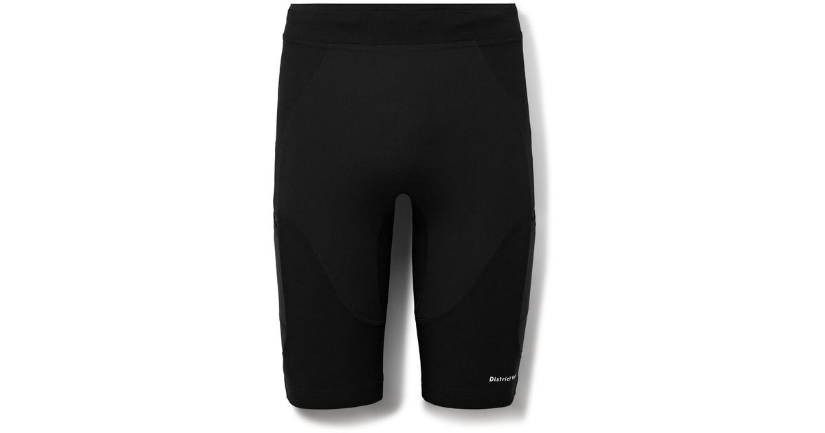 District Vision Cargo Compression Panelled Stretch-Jersey Half-Length ...