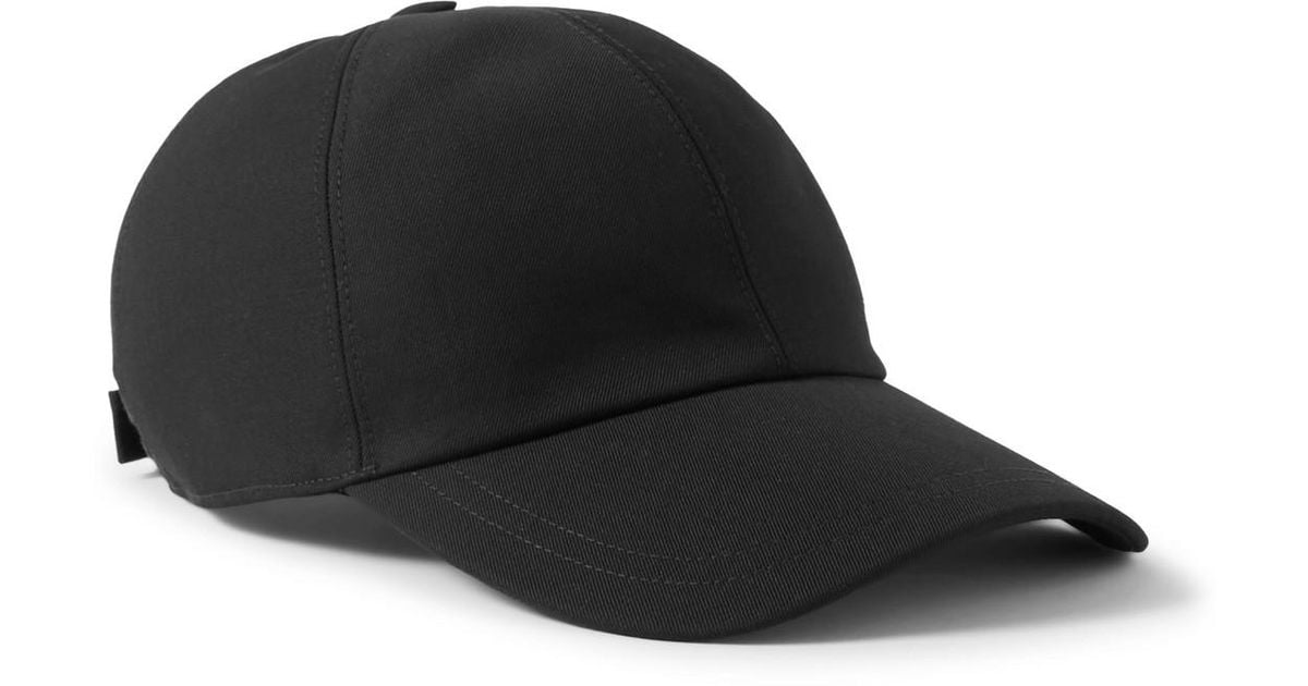 Brioni Wool-Twill Baseball Cap in Black for Men | Lyst
