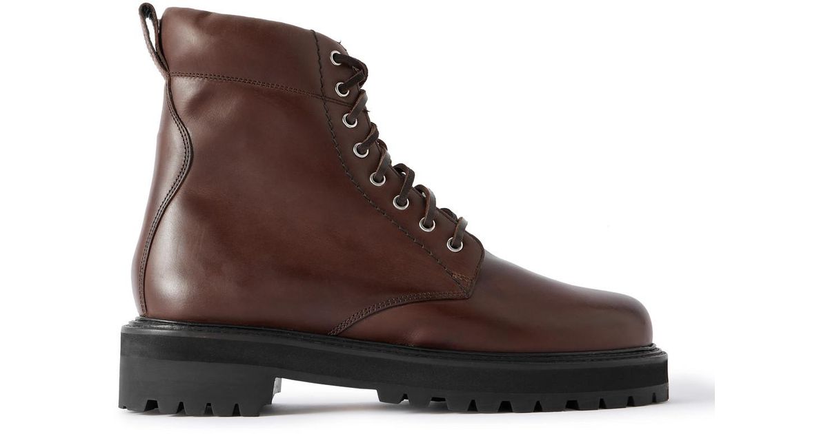 G.H. Bass & Co. Benson Leather Boots in Brown for Men | Lyst