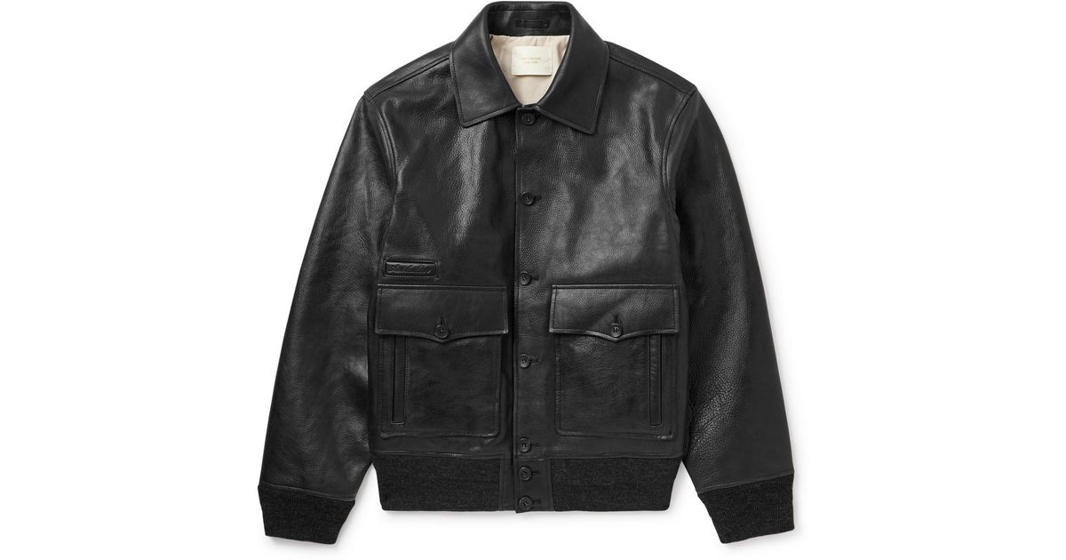 Elegant Aime Leon Dore Leather Jacket Gallery