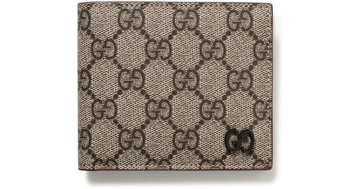 Gucci Gg Supreme Monogrammed Coated-Canvas And Full-Grain Leather ...