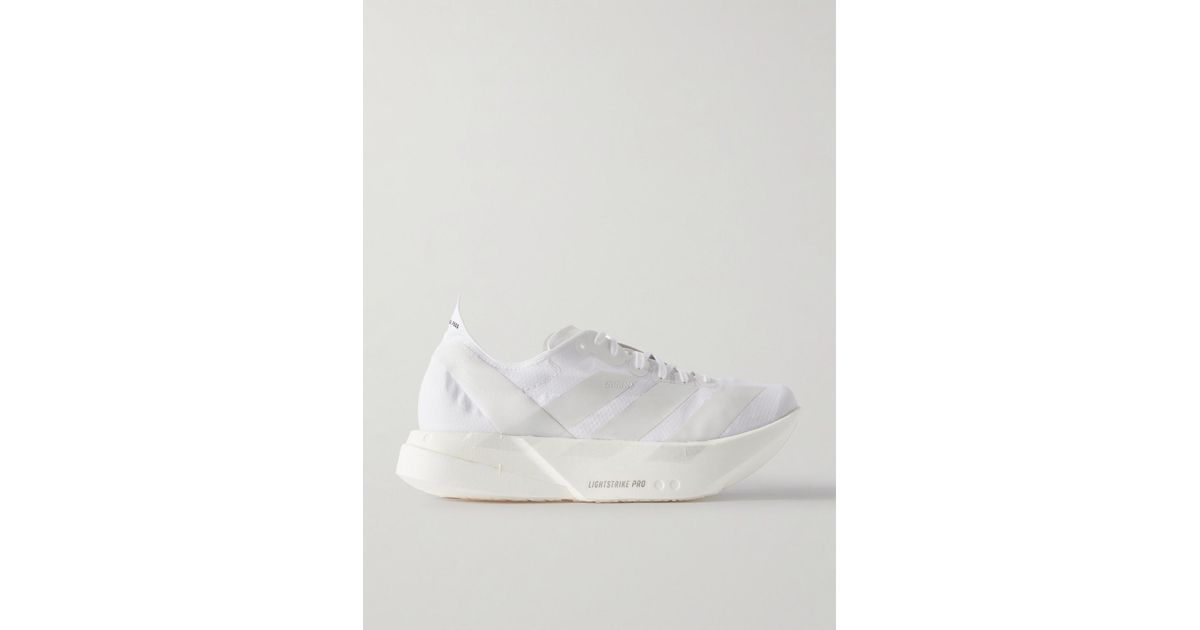 adidas Originals Adizero Adios Pro 4 Rubber-Trimmed Ripstop Running ...