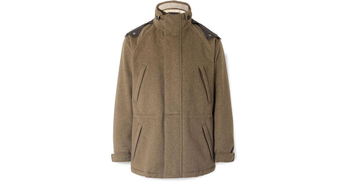 Loro Piana Icer Padded Storm System Cashmere Hooded Field Jacket in ...