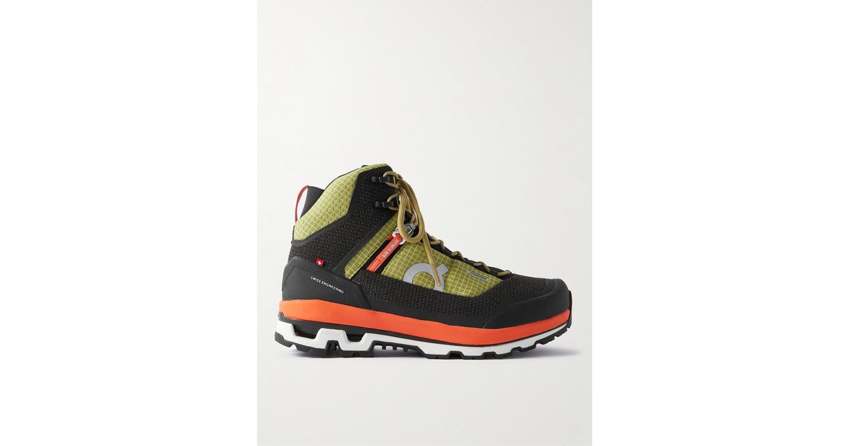 On Shoes Cloudalpine Waterproof Rubber-trimmed Ripstop And Mesh Hiking ...