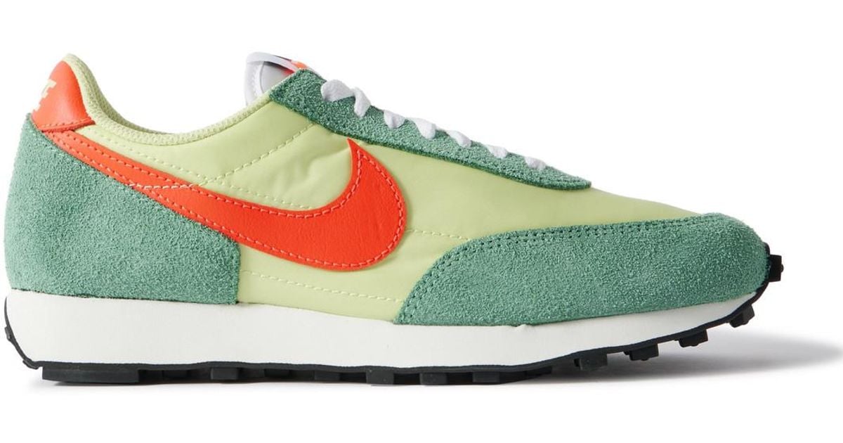 Nike Daybreak Sp Leather-Trimmed Suede And Shell Sneakers in Green for ...